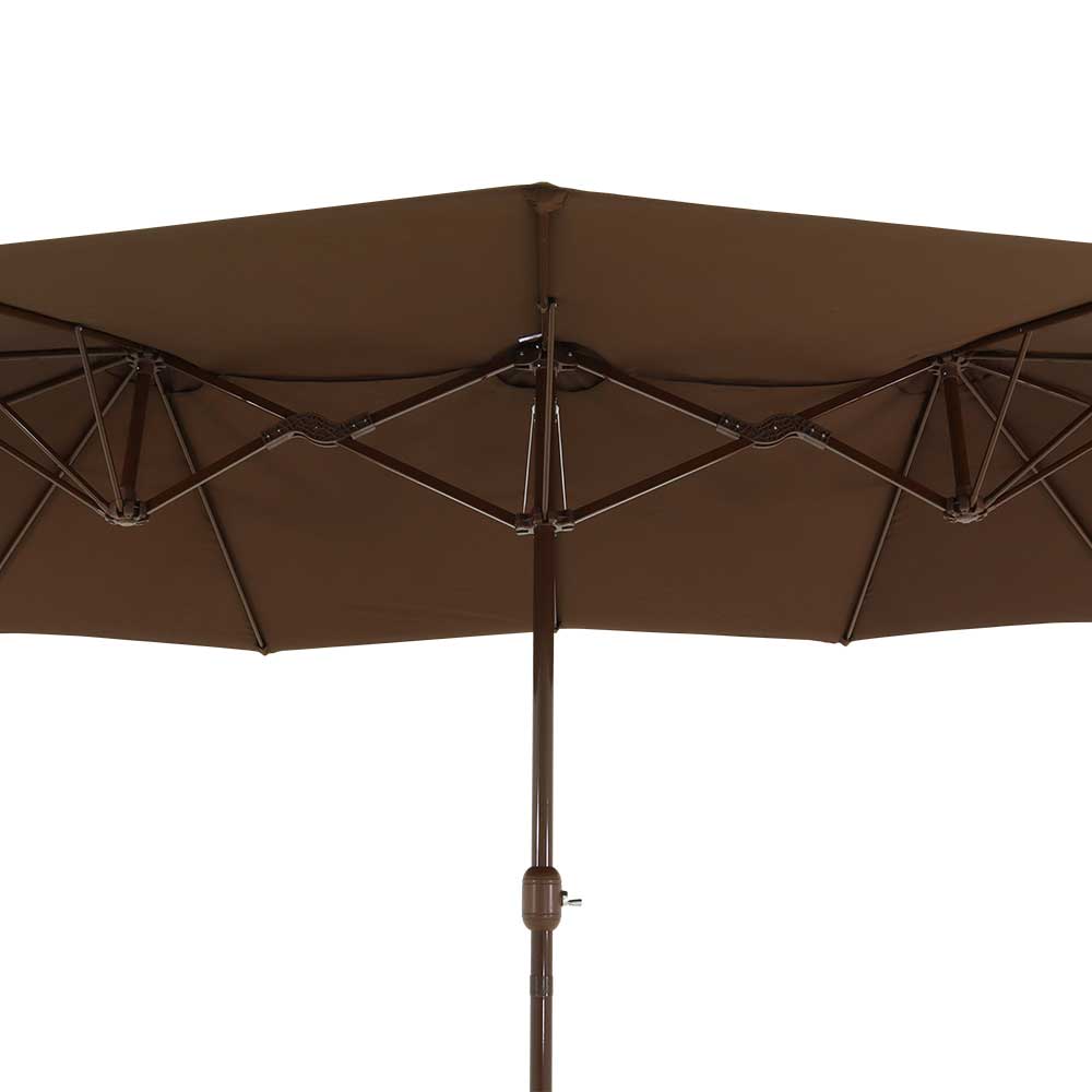 Ombrelone Duplo de Haste Central Retangular Oversize 4,50m x 2,50m para ...