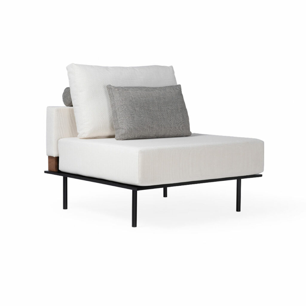 Sofá Modular Bloom módulo Central para Área Externa