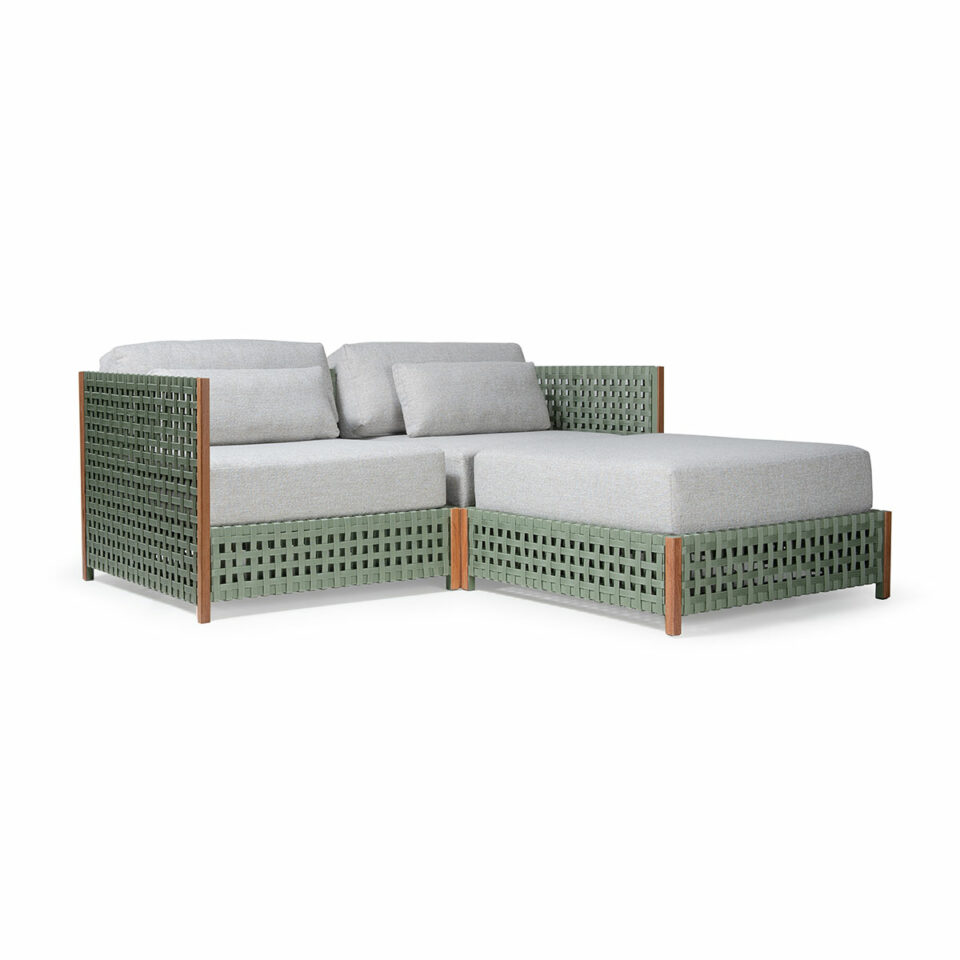 Sofá Modular Filos de 2 Lugares com Chaise